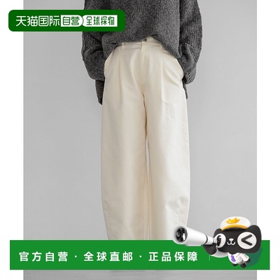 1h可退 日本直邮A part by 女装 宽松版型 棉质卡其裤 弧形剪裁设