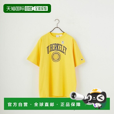 1h可退 日本直邮冠军 Champion 男士UCB加州大学印花圆领短袖T恤