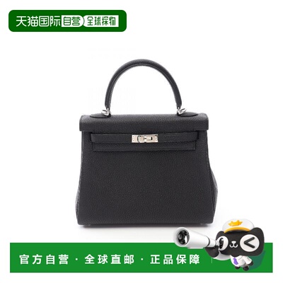 日本直邮中古Hermes爱马仕女包A级95新Kelly 25凯莉25牛皮手提包