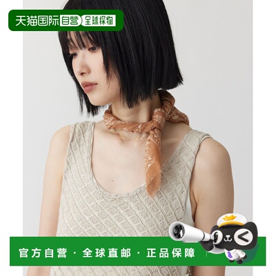 日本直邮AULENTTI 女士 意大利羊毛佩斯利印花方巾 1045232