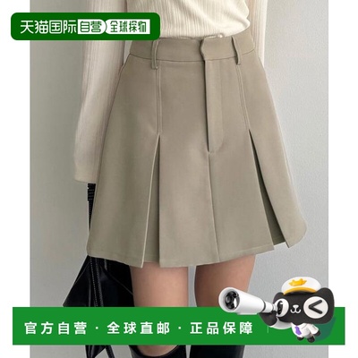 1h可退 日本直邮JUNOAH 卡罗蒂亚 褶皱迷你裙半身裙包臀裙百褶裙