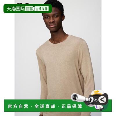 日本直邮Uniqlo 极暖Heattech羊绒混纺圆领9分袖T恤优衣库