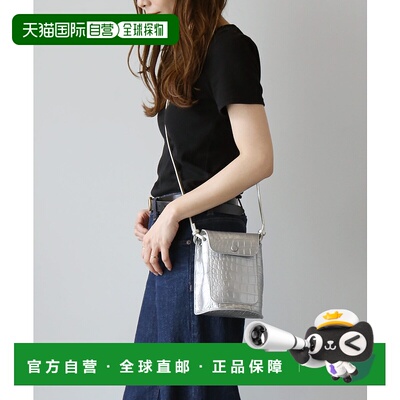 1h可退 日本直邮sankyo shokai 女士 小鳄鱼皮轻便单肩包 双侧自