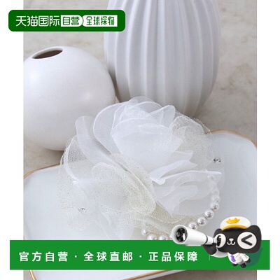 1h可退 日本直邮Three Four Time 女士闪光雪纺珍珠胸针 85450027