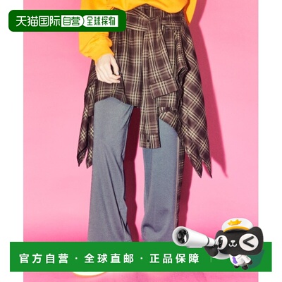 1h可退 日本直邮Candy Stripper 男女同款 检查格纹拼接宽松运动