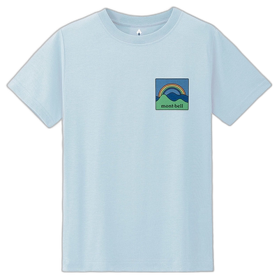 日潮跑腿Montbell蒙贝欧 儿童卡通图案圆领短袖T恤 DGY 150 11148