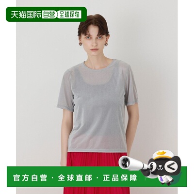 1h可退 日本直邮Diagram 女装 丝绒感修身短袖T恤 0326342346