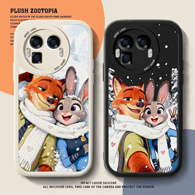 暖阳尼克适用真我GT8pro手机壳新款realmegt8男情侣GT8por小羊皮秋冬oppo卡通pr0防摔Realme动物城女套