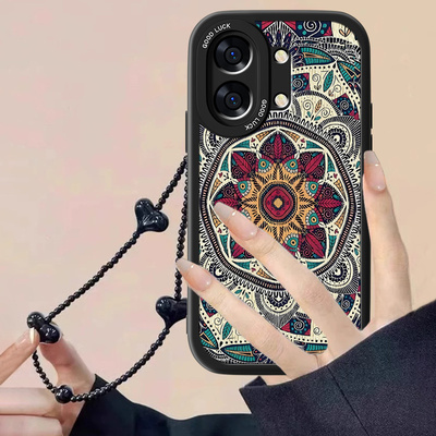 适用彩绘图腾红米Turbo5Max手机壳新款小羊皮RedmiTurbo5复古保护套max小米全包防摔Trubo艺术外壳男女