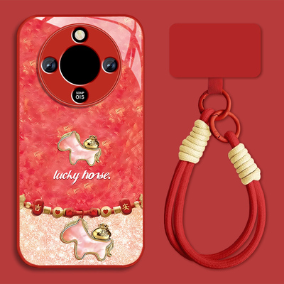 适用马上有福华为Mate80手机壳新款Meta80Pro玻璃马年保护套ProMax新年全包SGT-AL00防摔VYG男女本命年套