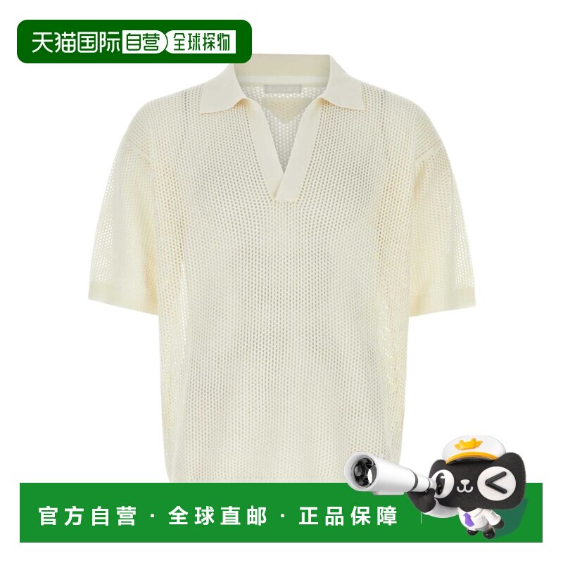 【99新未使用】香港直邮Prada 短袖V领polo衫 UMB667S23213TJ