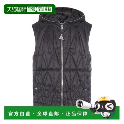 1h可退 香港直邮Moncler 盟可睐 男士 GEOCAMO ZIPLOCK 黑色羽绒