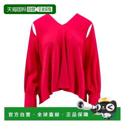 香港直邮ERIKA CAVALLINI 女士衬衫 P3SR05G30 SS2023 红色罩衫