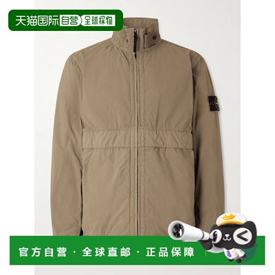 1h可退 Stone Island 石头岛 男士 Logo-Appliqued Crink夹克