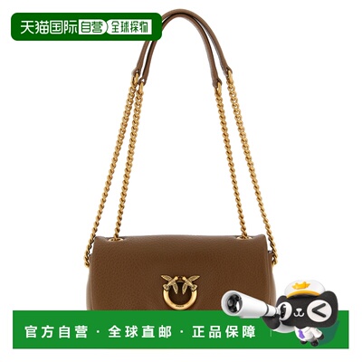 香港直邮PINKO 女士单肩包 107038A3CXM37Q AW2026 棕色 love bir