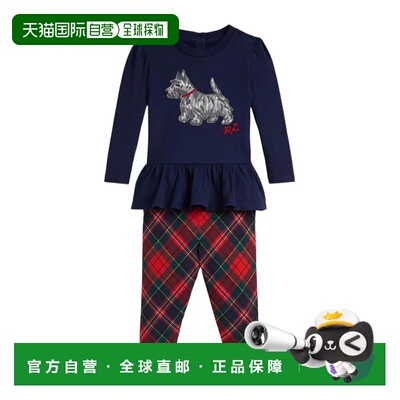 香港直邮Polo Ralph Lauren T恤和长裤套装 31097【付后1h可退】