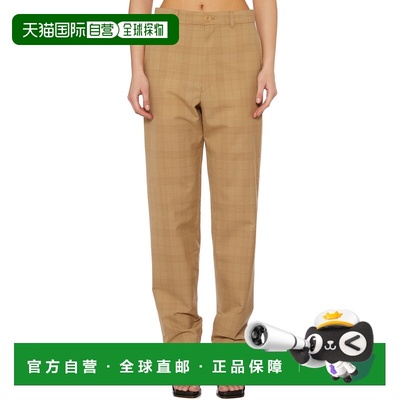 1h可退 香港直邮Lemaire 女士 羊毛长裤 FPA1000LF1037MU004BROWN