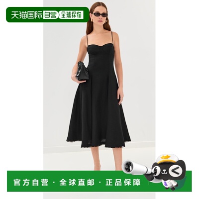 1h可退 香港直邮Simkhai 女士 Analise 无袖紧身胸衣中长连衣裙