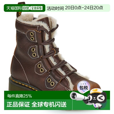 欧洲直邮Dr. Martens马丁博士女鞋靴子1460 Lace to Toe Boot Dar