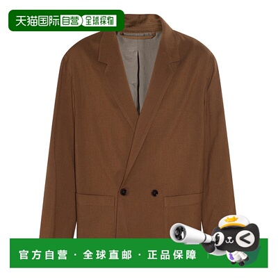 1h可退 香港直邮Lemaire 男士 双排扣西装外套 JA1012LF1107