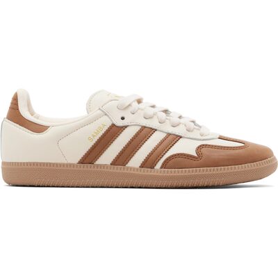 香港直邮Adidas 男士 灰白色 & 黄褐色 Samba OG 运动鞋 KJ0996Wh