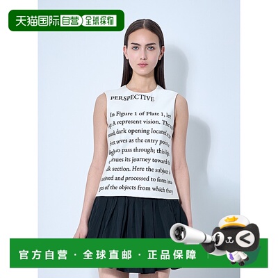 1h可退 香港直邮J.W. Anderson 女士 文字印花缎面上衣 TP0356PG1