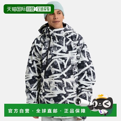 自营欧洲直邮Burton伯顿 Reserve男士印花聚酯纤维休闲滑雪夹克
