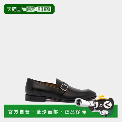 自营欧洲直邮Bally巴利 Regent男士黑色皮革一脚蹬乐福鞋单鞋男鞋