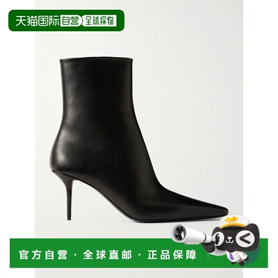 1h可退 Saint Laurent 圣罗兰 女士 Ashley 皮质短靴 861高跟