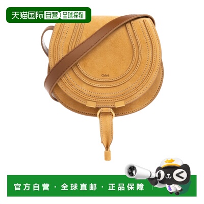 香港直邮CHLOÉ 女士斜挎包 C24SS680M71728 SS2024 棕色 徽标单肩