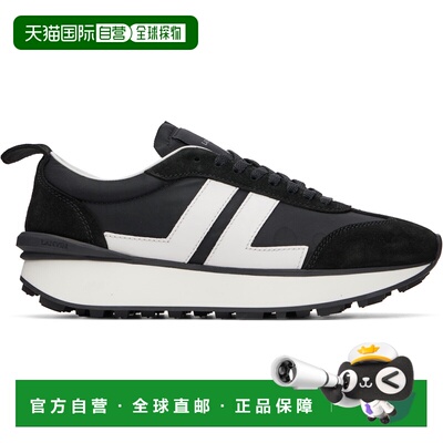 1h可退 香港直邮Lanvin 朗雯 男士 黑色 Nylon Bumpr 运动鞋 FUSK