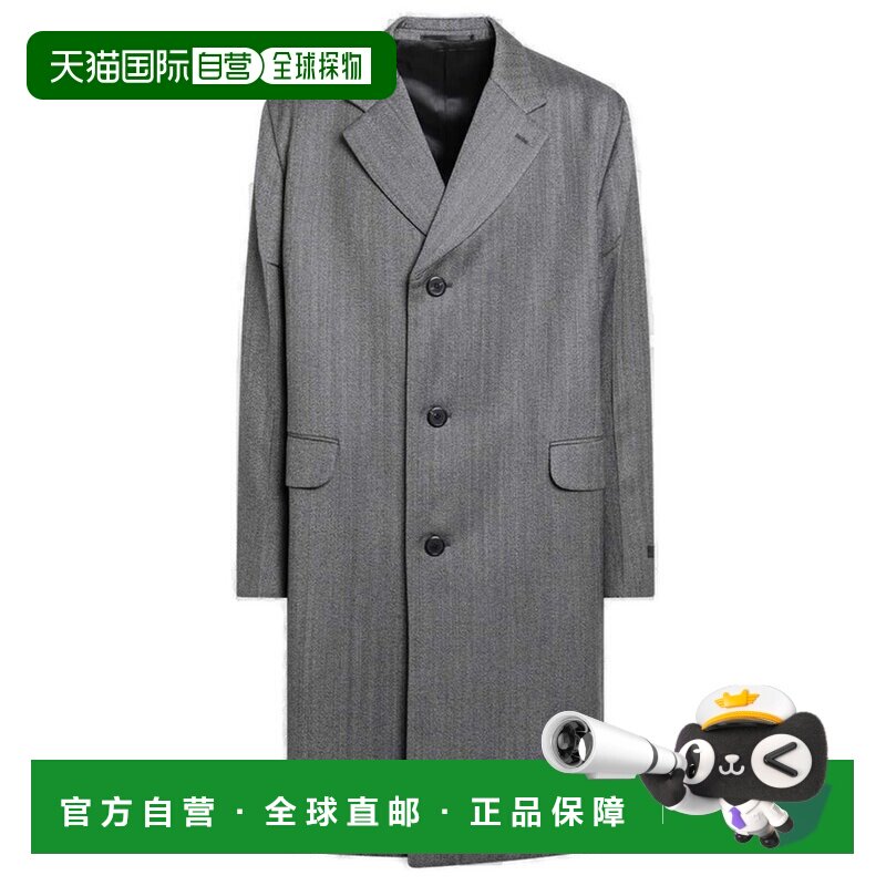 香港直邮Prada 普拉达 男士 單排扣大衣 UC554MOOO15O1