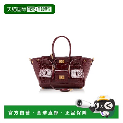 香港直邮Balenciaga 巴黎世家 女士 Bel Air 鳄鱼纹压花皮革全装