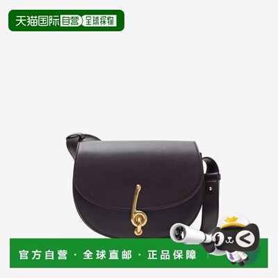 自营欧洲直邮Burberry博柏利 Bridle系列女士野莓紫水牛皮小号log