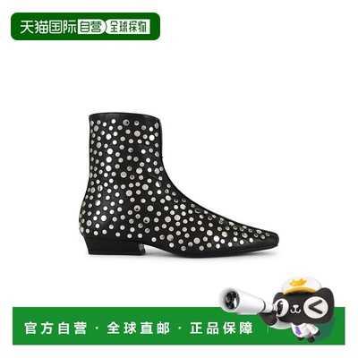 1h可退 香港直邮Staud 女士 Wally 平底脚踝靴 F25F1042RT