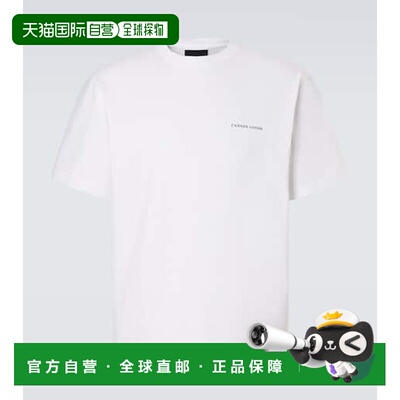 1h可退 香港直邮Canada Goose 加拿大鹅 男士 Novo 徽标棉质针织T