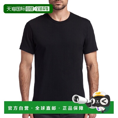 香港直邮James Perse 男士T恤 MLJ3311BLACK AW2025 黑色 T-shirt