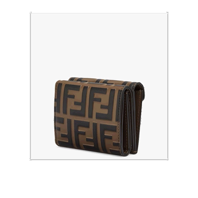 香港直邮Fendi FF Diamonds 三折钱包 8M0480ADYM