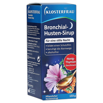 欧洲直邮Klosterfrau德国修女夜间止咳糖浆133g缓解干咳咳嗽安睡