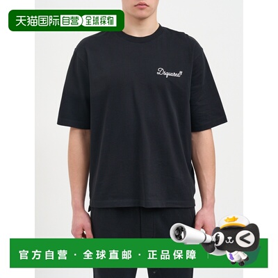 1h可退 香港直邮DSQUARED2 男士T恤 NS74GD1525D20106900BLACK SS