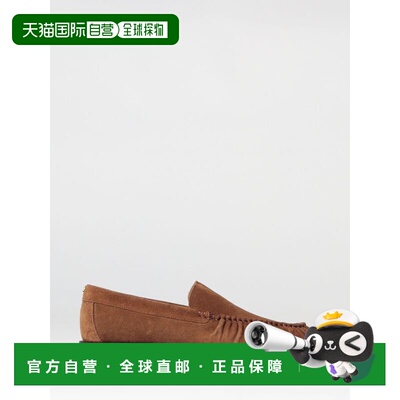 香港直邮BOSS 女士芭蕾乐福鞋 50557678211 SS2026 棕色 Mocassin