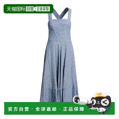 1h可退 香港直邮Lauren Ralph Lauren 女士 长款连衣裙 blue蓝色