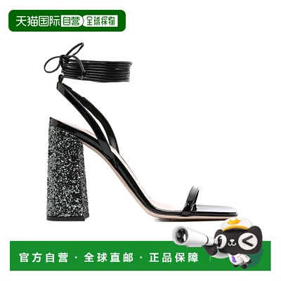 【99新未使用】香港直邮Miu Miu 徽标高跟凉鞋 5X857DFM10052O