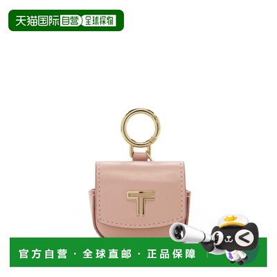 自营欧洲直邮Tumi途明 Belden女士腮红粉皮革按扣翻盖耳机包