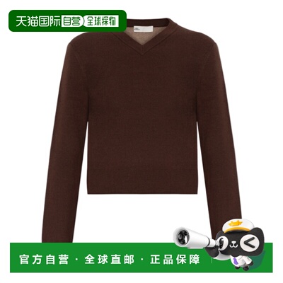 1h可退 香港直邮TORY BURCH 女士针织衫 171856224 AW2025 深棕色