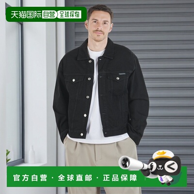 欧洲直邮Calvin Klein Jeans  男装 牛仔外套 春夏 黑色 90S CK C