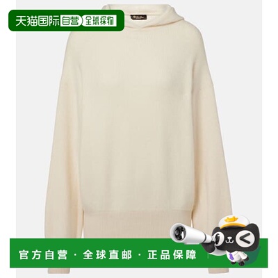 香港直邮Loro Piana 诺悠翩雅 女士 Mersey 羊绒连帽衫
