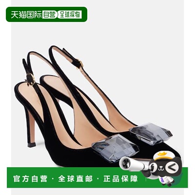 香港直邮Gianvito Rossi 吉安维托 罗西 女士 Jaipur 85 天鹅绒露