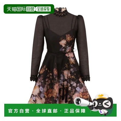 Zimmermann 长袖迷你连衣裙 0725DF261 【付后1h可退】