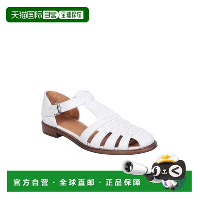 香港直邮CHURCH'S 女士拖鞋 DX00019FGF0ABK SS2026 白色 Calf le